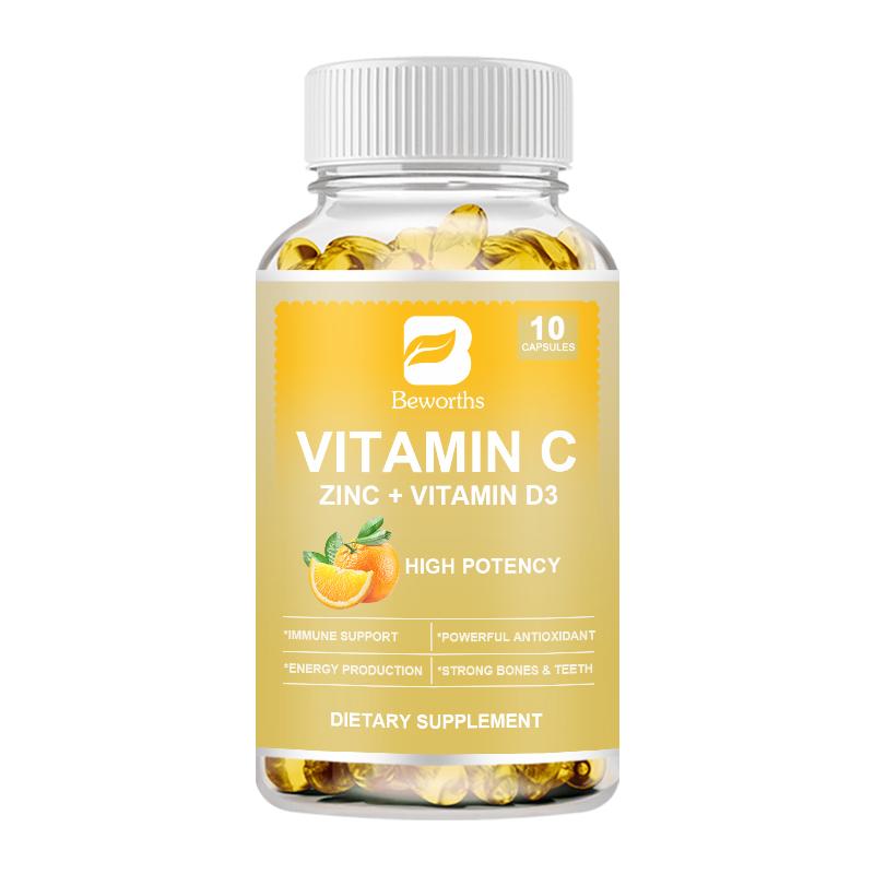 Vitamin C, Zinc & Vitamin D3 Capsules – B Beworths